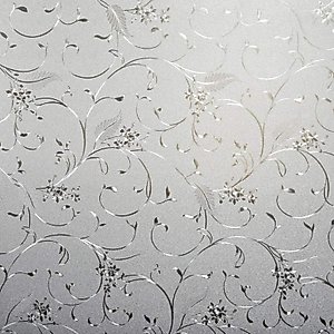 Niviy Window Privacy Film Wheat Flower Frosted Window Glass Film No Glue Door Window Covering for Office and Home Decoration,35.4 inches by 78.7 inches