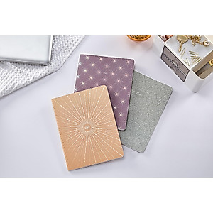Southworth Premium Journal Set (3pk), 6.5”x 8.5”, Ethereal Geometrics (3 Coordinating Designs), Premium 28lb/105gsm Paper, Flex Journals, 32 Ruled Sheets/64 Pages Per Journal (91071)
