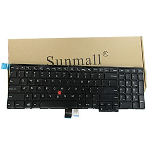 SUNMALL New Laptop Keyboard Replacement with (Frame and Pointer) Compatible with IBM Lenovo ThinkPad Edge E531 W540 W541 W550 W550S T540 T540P T550 Series Fit P/N 0C45254 04Y2465 no Backlit