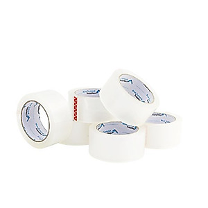 Heavy Duty Packaging Tape, Clear Packing Tape Designed for Moving Boxes, Shipping, Office, and Storage, Commercial Grade 2.7mil Thickness, 60 Yards Length, 36 Pack, 2,160 Total Yards