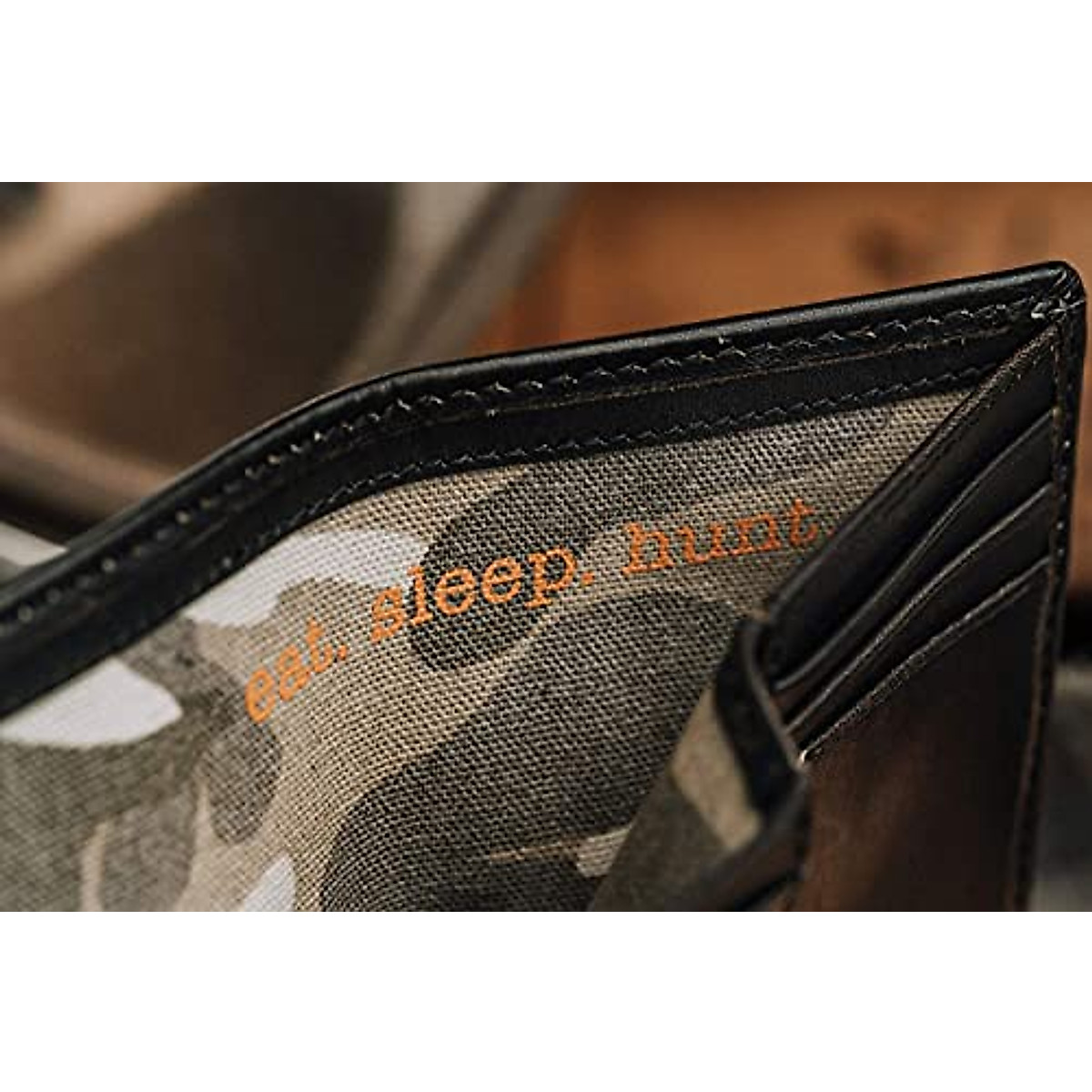 House of Jack Co. DEER Trifold Wallet For Men | Hand Burnished Full Grain Leather | Mens Trifold Wallet | Deer Wallet | Outdoorsman Gift