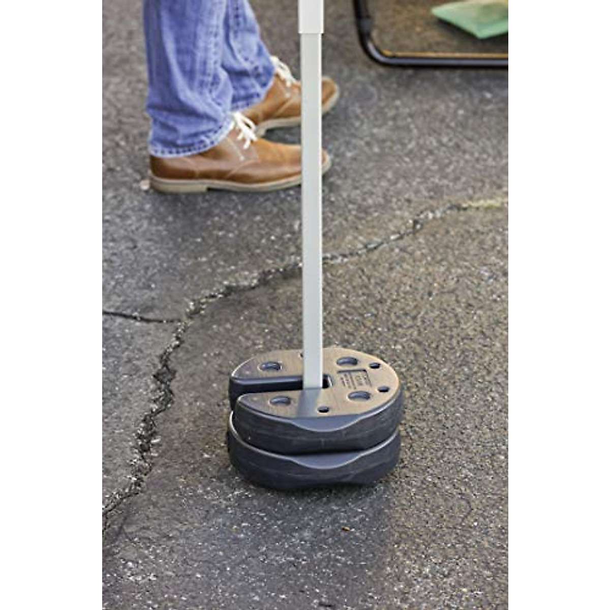 US Weight Tailgater Canopy Weights with No-Pinch Design for Easy, Safe Installation, and Removal to Secure Tents, Canopies, and Umbrellas at Outdoor Events