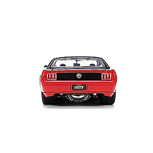 Jada Toys Big Time Muscle 1:24 1965 Ford Mustang Die-Cast Car (Red/Black)