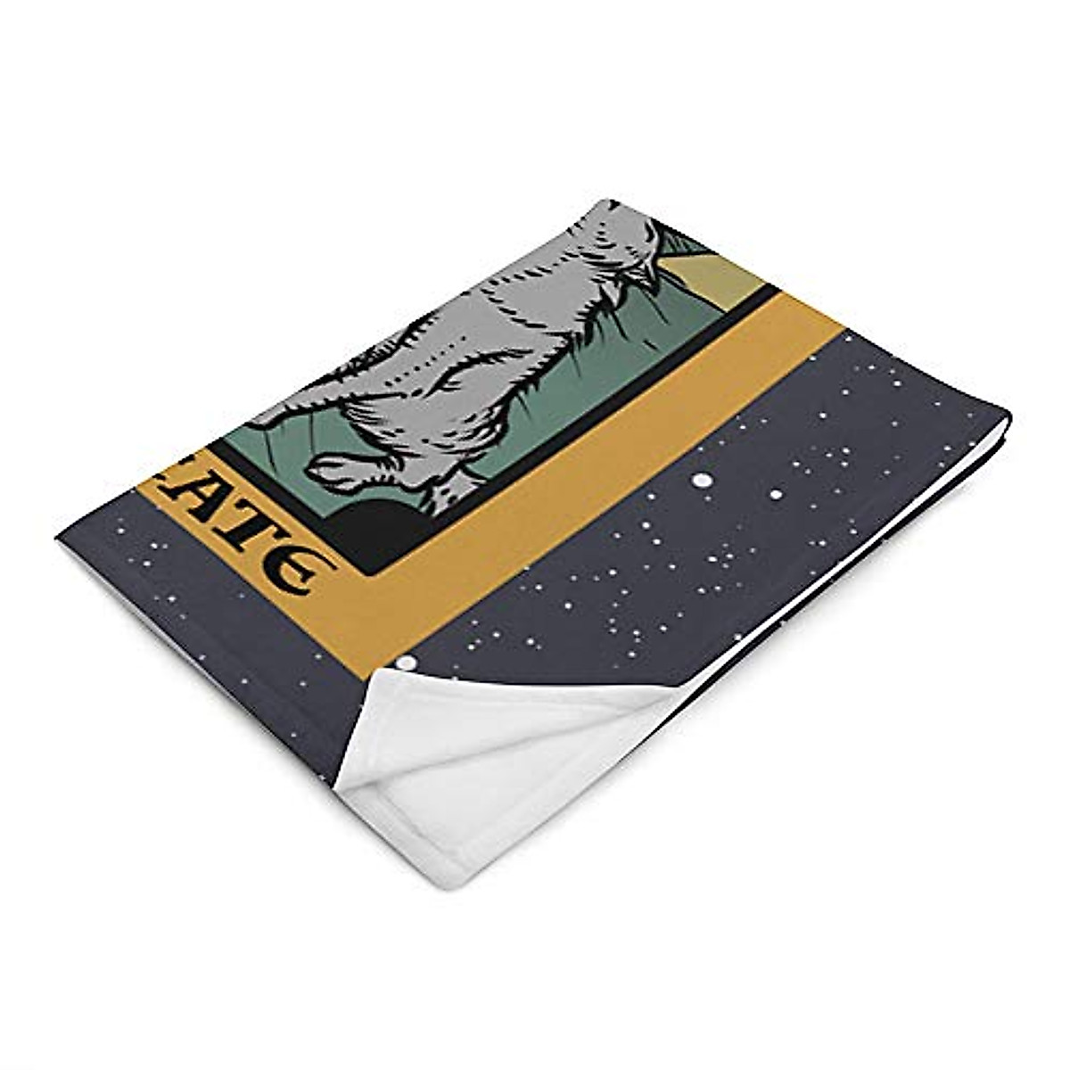 The Goddess Hecate Tarot Card Throw Blanket - Triple Moon Goddess of Witchcraft Hekate Wheel Pagan Witch Gift (60" x 50")