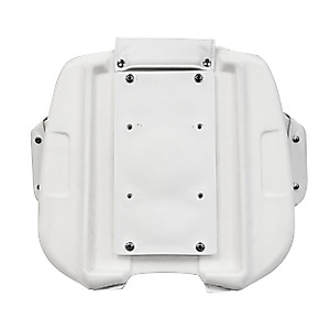 Wise 8WD1007-3-710 Captains Chair with Cushions and Mounting Plate, White