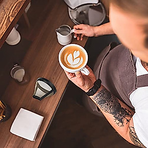 DEFUTAY Coffee Filter, Stainless Steel Coffee Machine Filter Basket Reusable Replacement Coffee Filter for Machines and Brewers, BPA Free (1 PC)