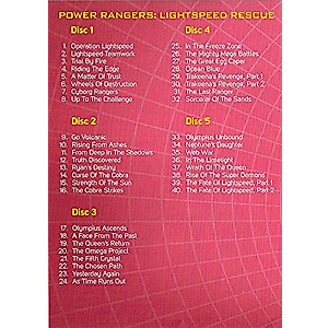 Power Rangers: Lightspeed Rescue - Complete Series