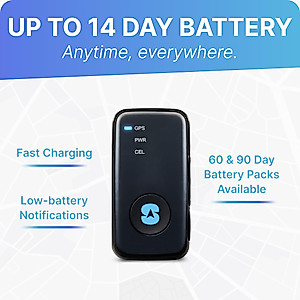 Spytec Mini GPS Smart Tracker for Vehicles, Cars, Trucks, Up to 14 Day Battery Life, Small GPS Tracking Device for Kids, Unlimited Updates, Worldwide Real-Time Tracking, USA Made Tech, Low Cost Plan
