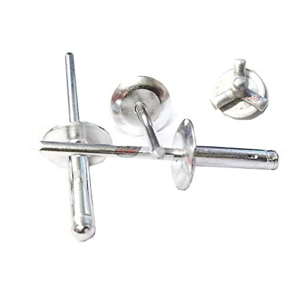 Racer's Speed Shop Mill 3/16" Large Head Tri-Fold Exploding Aluminum Mandrel Pop Rivets 50 pack