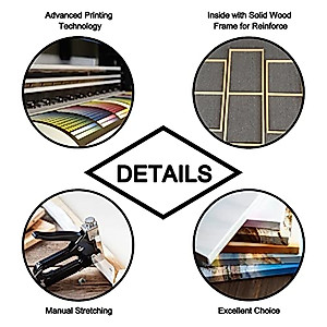 Large Wall Art Loon in dawns light Painting Poster Print on Canvas Artwork for Living Room Bedroom Stretched and Framed Ready to Hang 20”x40”