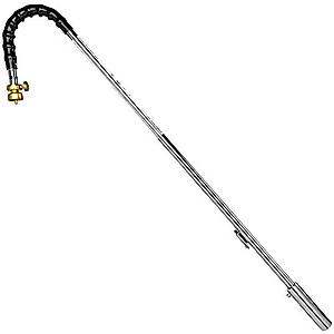 Flame King YSNPQ810CGA Propane Torch Weed Burner with Integrated Lighter, Silver