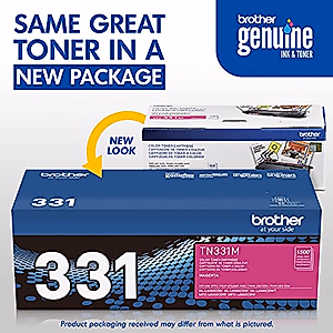Brother Genuine TN331M Standard-yield Magenta Toner Cartridge