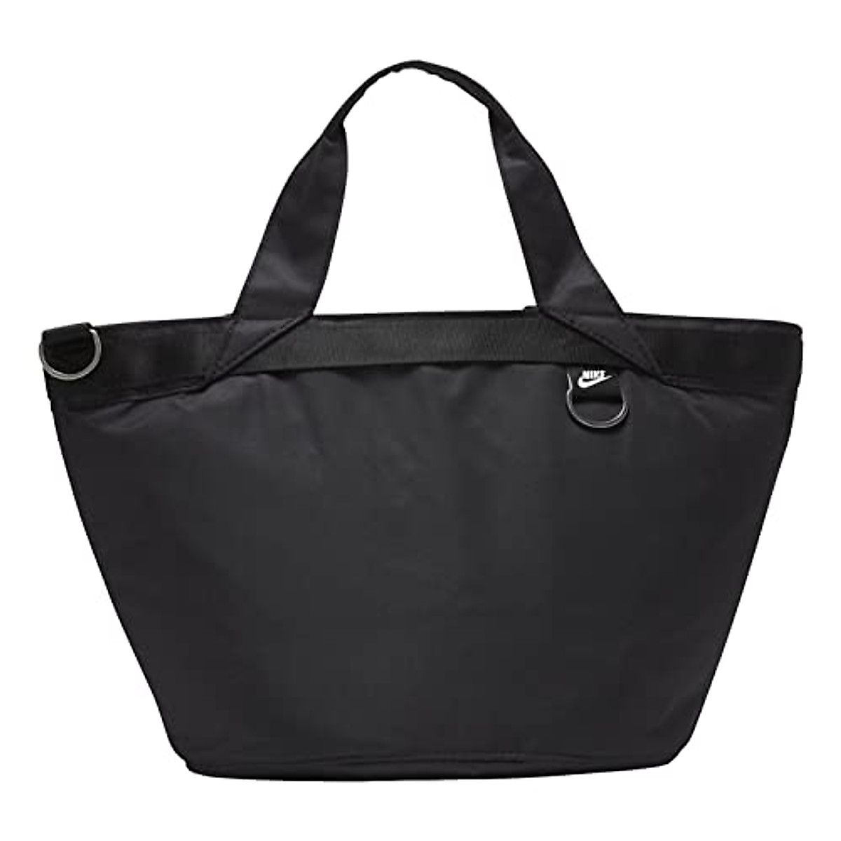 Nike Sportswear Futura Luxe Women's Tote Purse Bag (10L) (Black/Light Smoke Grey)