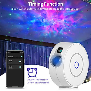 Smart Galaxy Projector Compatible with Alexa & Google Home APP,Voice Control Star Projector for Kids Adult,Night Light Projector with Nebula Cloud for Bedroom/Home Theatre/Party/Bar