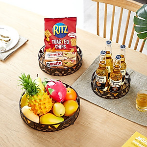 Ouseen 3 Tier Fruit Basket for Kitchen, Fruit Bowl Holder, Detachable Fruit Storage Baskets Stand for Counters Kitchen Countertop Dining Table