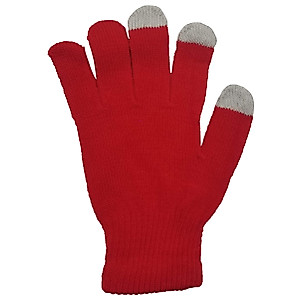 Winter Magic Gloves, 12 Pairs Stretchy Warm Knit Bulk Pack Mens Womens