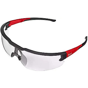 Milwaukee Anti-Fog Safety Glasses Clear Lens Black/Red Frame 2 pc. - Case of 2