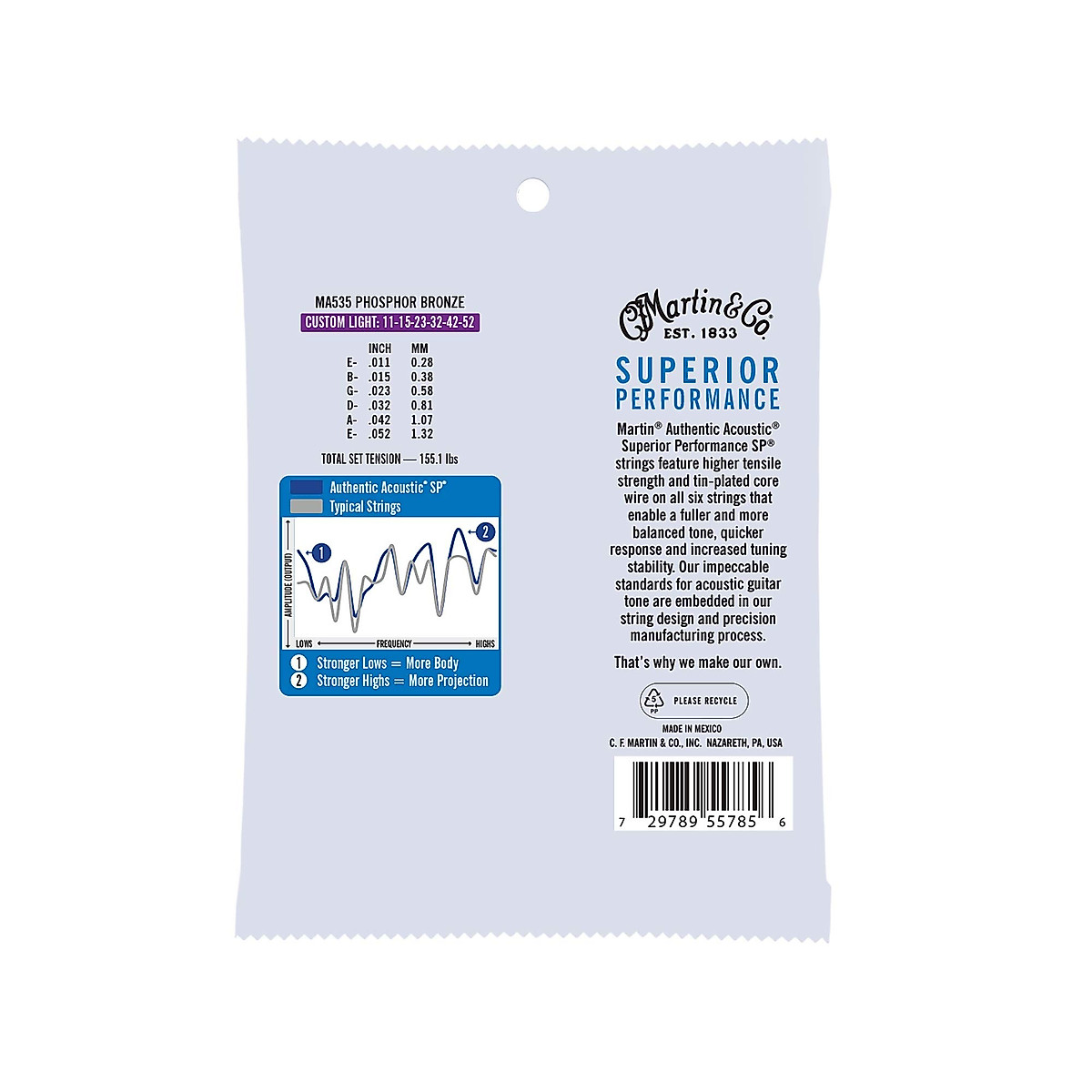 Martin Authentic Acoustic Guitar Strings - Superior Performance