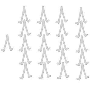 (21-Pack) AR-PRO Replacement Pool V-Clips - Pool Brush Plastic Clips/Pool Pole Net Clips for Cleaning Pool Walls - Perfect for Pool Brushes, Skimmers, and Leaf Nets - Made from Heavy-Duty Plastic