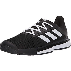 adidas Women's SoleMatch Bounce Tennis Shoe, Black, 6 M US