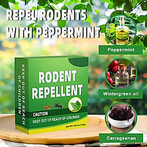 NJKPUYT Rodent Repellent for Car Engines, Under Hood Rodent Repellent, Rat Repellent for Car,Peppermint Oil to Repel Mice and Rats, Mouse Repellents Outdoor, Keeps Mice Away, Rat Deterrent Indoor-2P