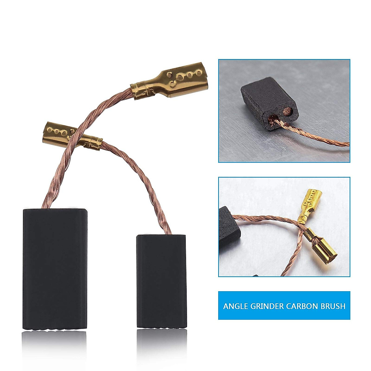 Create idea 2 Pair Of 1607014144 1607014145 Angle Grinder Carbon Brushes 5x8x15mm Compatible with Bosch GWS 600 GWS 660 GWS 6-100 GWS8-125C