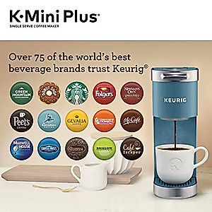 Keurig K-Mini Plus Single Serve K-Cup Pod Coffee Maker, Evening Teal