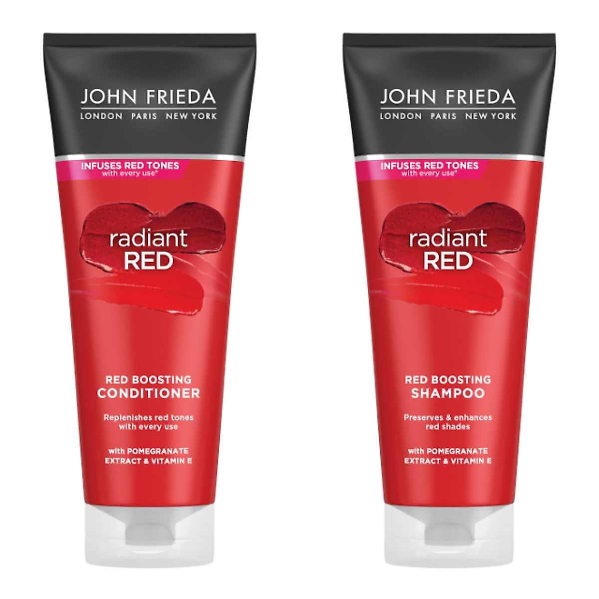 John Frieda Radiant Red Colour Protecting, Shampoo and Conditioner Pack,8.3 oz Each