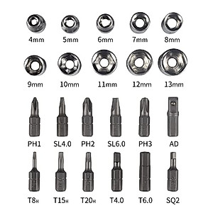 KER 27 in 1 Mini Ratchet Wrench Set with Screwdriver Bits&Socket Wrench-Versatile Tool Set for Daily Maintenance of Household Appliances,Bicycles,TVs - 72 Tooth Offset Ratchet Wrench Bit, Socket Set