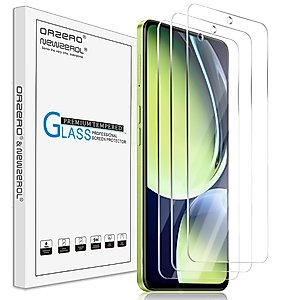 Orzero (3 Pack Compatible for OnePlus Nord N30 5G Tempered Glass Screen Protector, Protector De Pantalla 2.5D Arc Edges 9H Anti-Scratch HD Bubble-Free