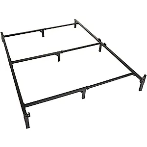 Amazon Basics Metal Bed Frame, 9-Leg Base for Box Spring and Mattress - Queen, 79.5 x 60-Inches, Tool-Free Easy Assembly