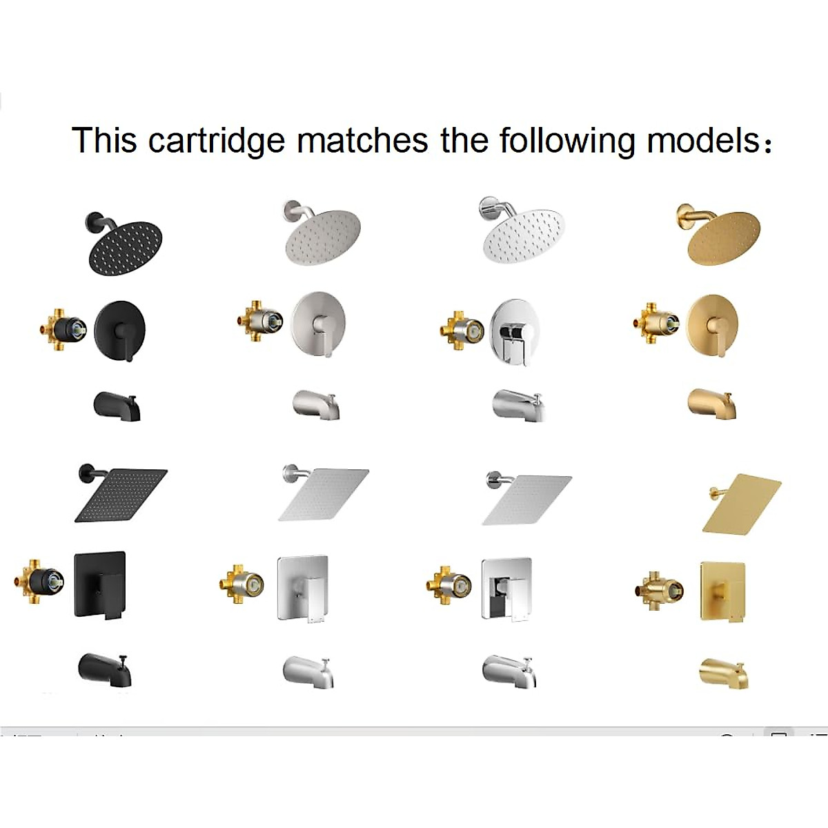 Holispa shower cartridge for 3706/3707 (H-0051SSC), 1 pcs