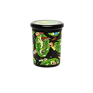Rick and Morty Portal Container, 6 oz, Multiverse, Stash Jar, Rick Sanchez, Glass, Herbs & Spices, Portal Gun, Alternate Reality