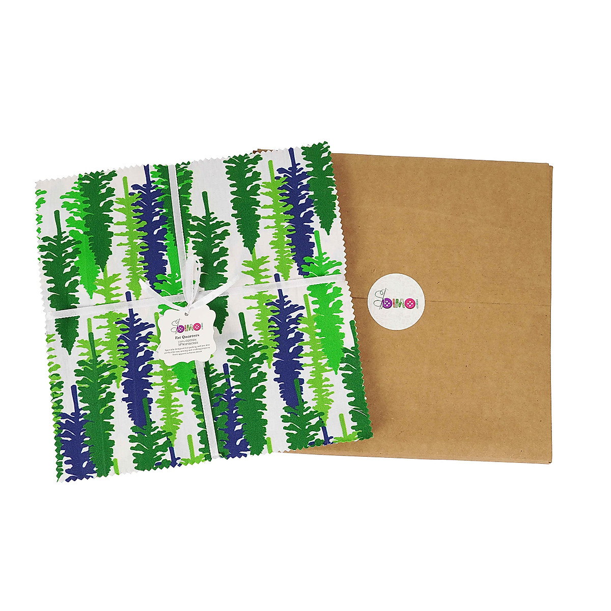 Soimoi Precut 10-inch Camping Prints Cotton Fabric Bundle Quilting Squares Charm Pack DIY Patchwork Sewing Craft- Multicolor