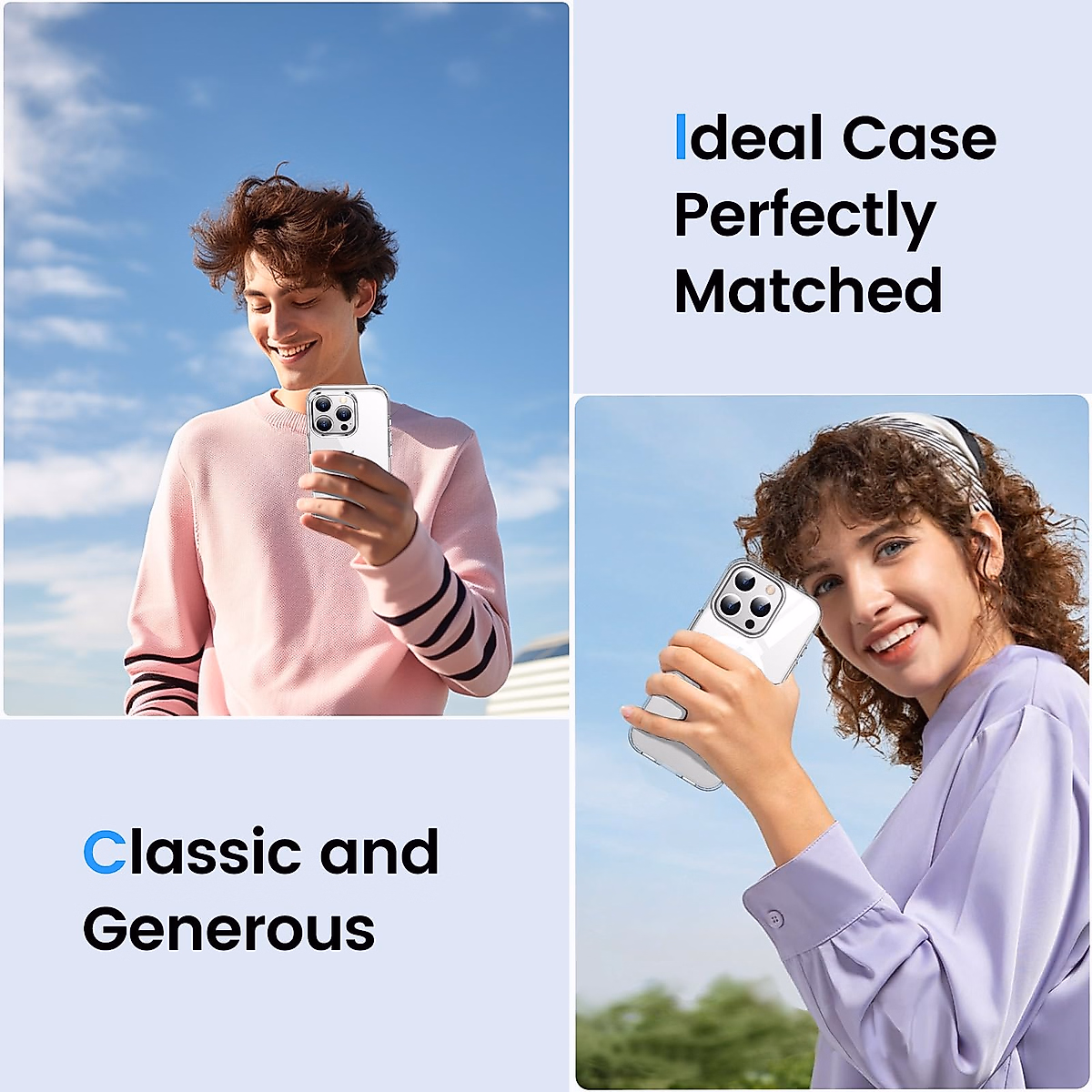 Temdan for iPhone 16 Pro Case Clear, [Compatible with Magsafe][Anti-Yellowing][Military-Grade Protection] Shockproof Slim Magnetic Phone Sleeve Case for iPhone 16 Pro, Transparent