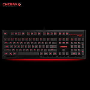 1STPLAYER Steampunk Mechanical Gaming Keyboard, Cherry MX Red Switches, Backlit Red LED, 104 Keys Full Size