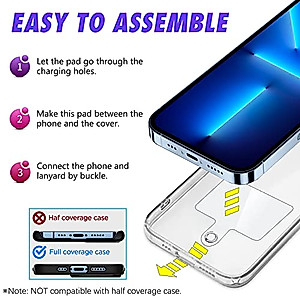 ZWZY Cell Phone Lanyard Strap Holder for Around The Hand with Wrist Tether Tab for Most Full Coverage Phones Case