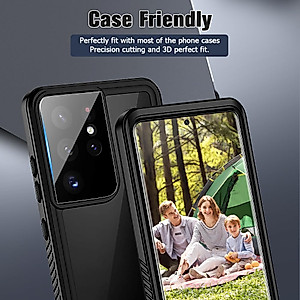 VITAVELAAA [2+2 Pack Galaxy S21 Ultra Screen Protector, Fingerprint Unlock, 9H Hardness Tempered Glass, Bubble Free, Premium HD Clear for Samsung Galaxy S21 Ultra Glass Screen Protector (6.8 Inch)