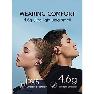Open Ear Earbuds Wireless Bluetooth 5.3 Ear Clips Ear Buds Ear Clip Air Bone Conduction Headphones Painless Waterproof Sport Earring Earphones Carbon Fiber Ear Clip Bluetooth Headset Noise Cancelling