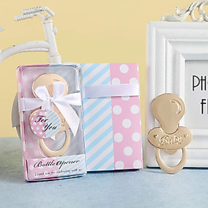 24 Pack Bottle Opener Gender Reveal Party Favor for Guest,Boy or Girl Gender Reveal Party Decorations, Baby Shower Favors, Gender Reveal Party Souvenir Supplies (Blue and Pink, 24)