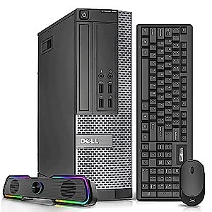 Dell OptiPlex 7020 Desktop Computers PC, Intel Quad Core i7-4770 3.4GHz,32GB Ram New 512GB SSD,AC7260 Built-in WiFi Bluetooth,Refurbished Desktop Computers,DVD-RW, Windows 10 Pro (Renewed)