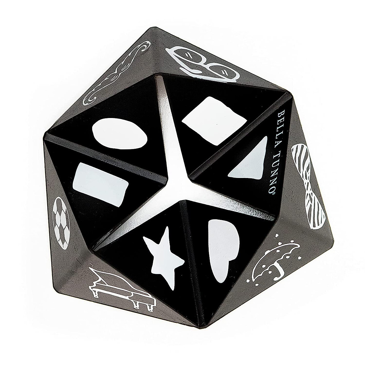 BELLA TUNNO Bella Tunno Beginner Spinner – Educational Baby Teething Toys for Baby Teething Relief, Playtime and Development, Gross Motor Skills, Baby Learning, and Baby Sensory Play, Black