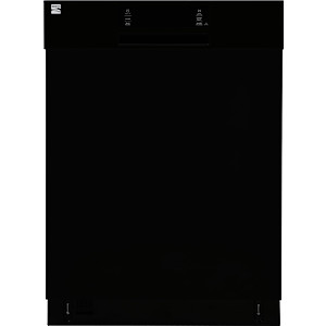Kenmore 24" Built-In Stainless Steel Tub Dishwasher with SmartWash, Smart Dry, and MoreSpace Adjustable Rack, Energy Star Certified, Black