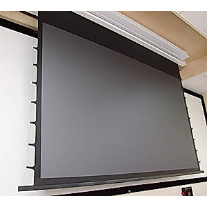 FMOGE 16:9 4k Motorized Tensioned Projector Screen Black Crystal ALR Projection Screen for Your Home Theater (Size : 133 inch)