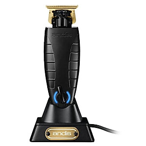 Andis 74100 GTX-EXO Professional Cord/Cordless Lithium-ion Electric Beard & Hair Trimmer with Charging Stand, Black