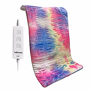 Electric Heating Pad for Back Pain and Cramps Relief, Hot Heated Pad with Auto Shut Off, Fast Heat Heating Pad for Period Cramps - 24"x 12"