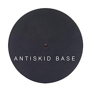 YEAKE Desk Table Mirror with Mental Stand, 3X Magnification Small Wooden Desktop Mirror,360° Rotation Countertop Mirror for Makeup (Black)