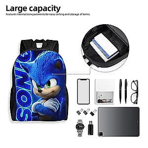 SFZWCZ Adventure Anime Backpack Set Lightweight Cartoon Backpack With Lunch Box Travel Companion