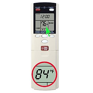 RCECAOSHAN Replacement for Friedrich Air Conditioner Remote Control AR-DL12 ARDL12 MW18C3E MW24C3E MW30C3E MR18C3E MR24C3E MR30C3E Display in Fahrenheit and Celsius