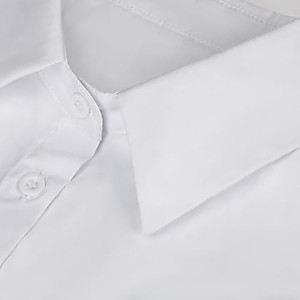 Fake Collar Detachable Dickey Collar Blouse Half Shirts Peter Pan Faux False Collar for Women & Girls Favors, White